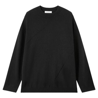 商场同款流石男装圆领长袖针织衫