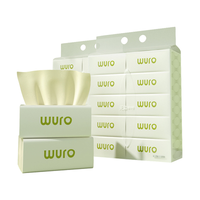 无染实惠装纸巾抽纸家用本色卫生纸竹浆面巾纸餐巾纸110抽10包