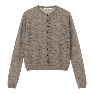 COTEMP落叶镂空羊绒开衫