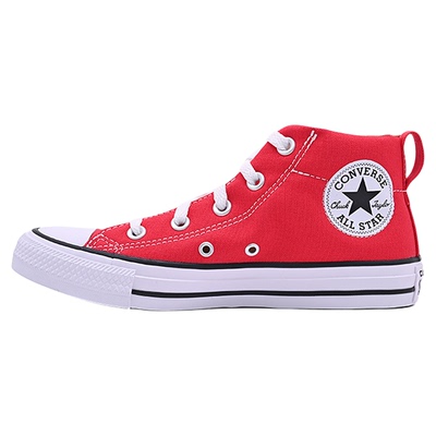 匡威Converse男女红色中帮帆布鞋