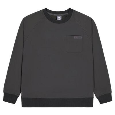 New Balance/NB正品新款男士复古圆领简约卫衣套头衫NCE35071-DKG