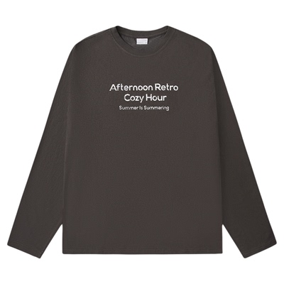 roaringwild情侣款印花长袖T恤