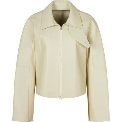 LESS羊皮革翻领皮衣外套