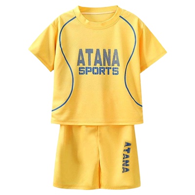 男童时髦速干衣儿童运动套装夏季