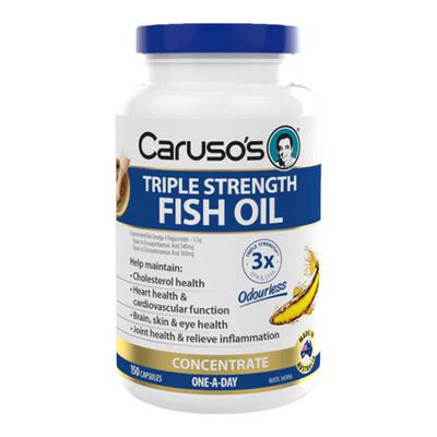 澳洲直邮Carusos三倍高浓度深海鱼油胶囊DHA成人中老年 150粒