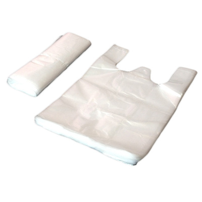 加厚白色背心袋塑料袋透明食品袋外卖袋方便袋马夹购物袋定做包邮