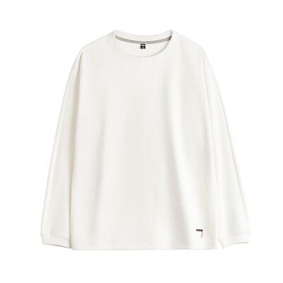 马登工装3D坑条长袖卫衣T恤