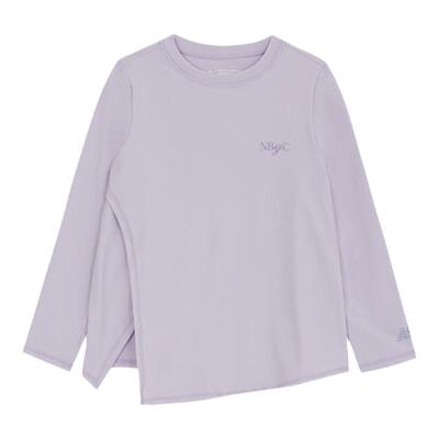【凉感】New Balance nb童装女童时尚长袖T恤打底衫ND7DE33052