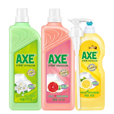 【所有女生的衣橱直播间】AXE斧头牌洗洁精家用4瓶果蔬净去油食品