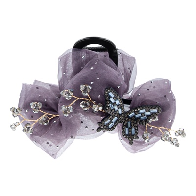 铂思亚 赫本王妃 火树银花 法式轻奢气质时尚百搭抓夹FB3092【A】