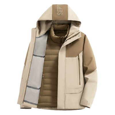 七匹狼三合一羽绒服男装厚款外套