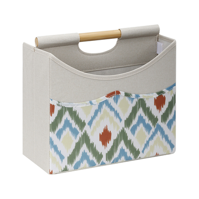 南亨双格分区帆布玩具收纳筐