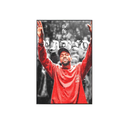 Kanye West海报专辑封面侃爷嘻哈说唱歌手酒吧装饰挂画墙贴图坎耶