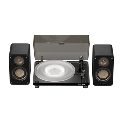 堆石C1发光透明黑胶唱片机