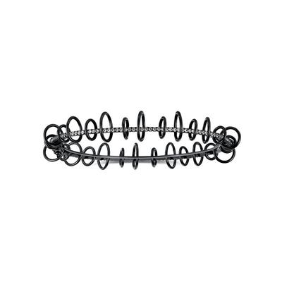 【新年礼物】APM Monaco 黑色金色多环手镯男女设计感生日礼物