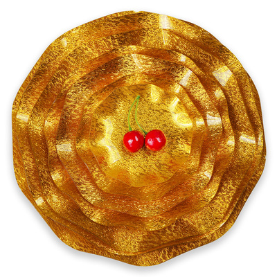 亚克力金丝水果盘婚庆果盘