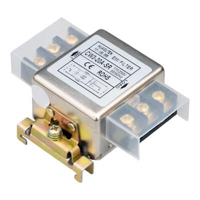 CW3单相交流单级emi电源滤波器220V抗干扰噪音净化器10A20A30A