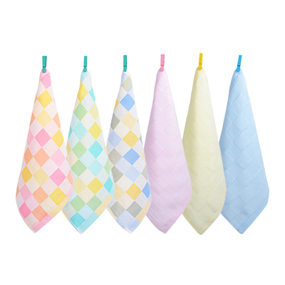 2层纱布速干新生婴幼儿小方巾