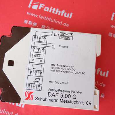 议价Schuhmann Messtechnik DAF 9.00 G 德国数字式限位开关 DAF9