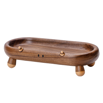 黑胡桃木小螃蟹眼镜放置架