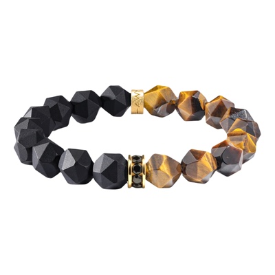 AWNL虎啸金虎眼黑玛瑙手链