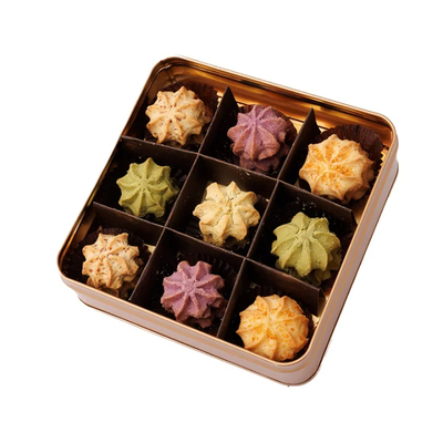 lucullus/龙岛松化曲奇礼罐曲奇饼干多口味纯手工制作礼盒装140g