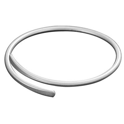 顺庆银楼纯银古法磨砂朝韵镯子