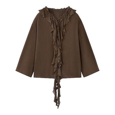 官方授权sennoszhou荷叶边衬衫