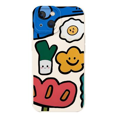 多巴胺手机壳花朵可爱笑脸情侣