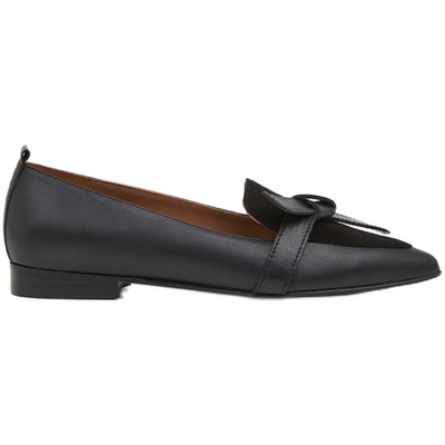 Flattered女士拼接平底乐福鞋