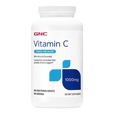 GNC维生素C玫瑰果维180粒