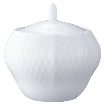 Noritake则武欧式纯白咖啡方糖罐