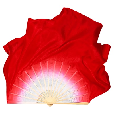 苍穹唤高先玉同款大红真丝秧歌扇