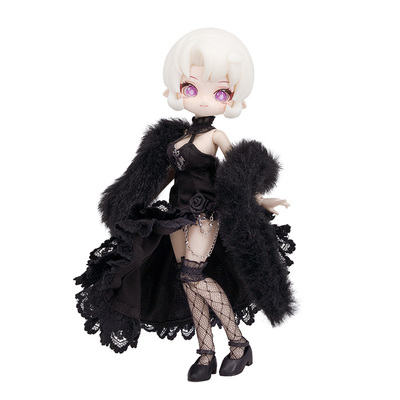 COME4FREE 【童话系列】黑天鹅大胸款娃衣OB11玩偶12分裙子衣服