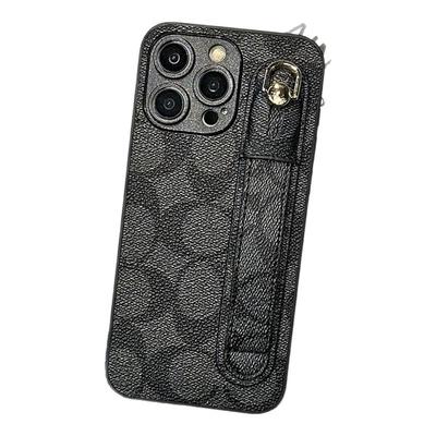 适用三星S24FE手机壳S25Ultra腕带S30Plus支架S20商务GalaxyS22+折叠式s23FE男女5G小众s21创意时尚保护套