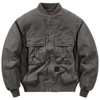 水洗纯棉工装多口袋加厚棉服外套