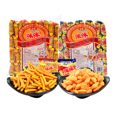 咪咪虾条怀旧大礼包薯片休闲食品