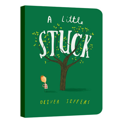 奥利弗杰弗斯 卡住了 A Little Stuck Oliver Jeffers 英文版幼儿英语启蒙绘本 亲子互动纸板书 进口原版书籍