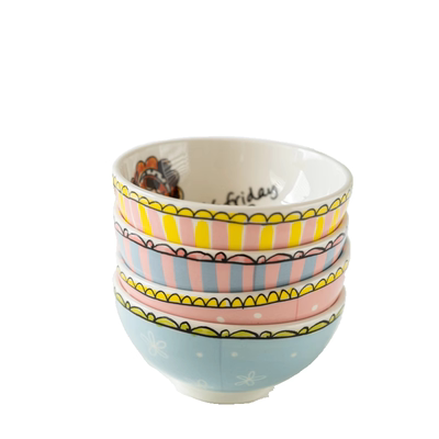 BLOND荷兰太太陶瓷手绘小碗出口