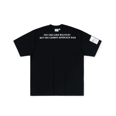 LAPRIMA反战标语印花圆领T恤