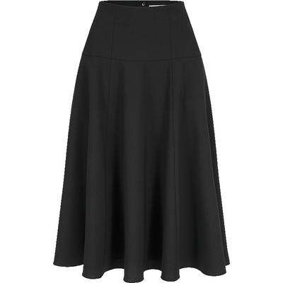 BORAAKSU伞摆羊毛混纺百搭半身裙