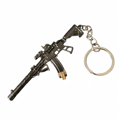 三角洲行动周边 VAL巨浪迷你钥匙扣金属悬赏令模型合金摆件玩具