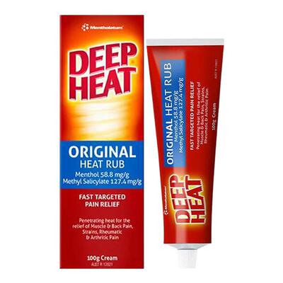 澳洲Deep Heat按摩止痛膏风湿止疼膏关节炎肌肉损伤肩颈酸痛药膏