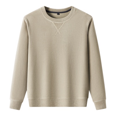 雪中飞男士新款绵羊毛奥粒绒卫衣