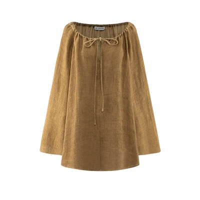 AUTI SEMINARIO设计师品牌LOOKNOW春夏一字领露肩抽绳上衣女