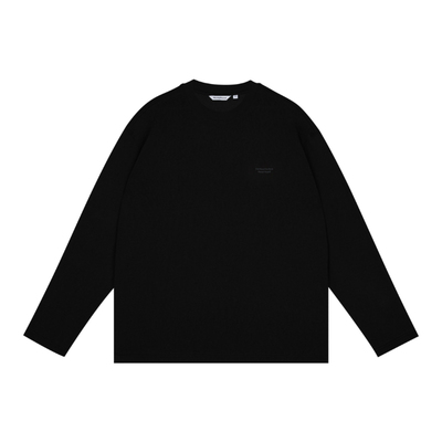 WassupHouse云朵纱长袖男女情侣装t恤宽松纯色上衣春秋内搭打底衫