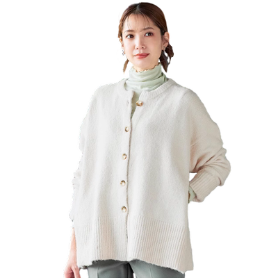 Tiaclasse可水洗日系温柔软糯针织开衫秋冬新款女士宽松日系轻奢
