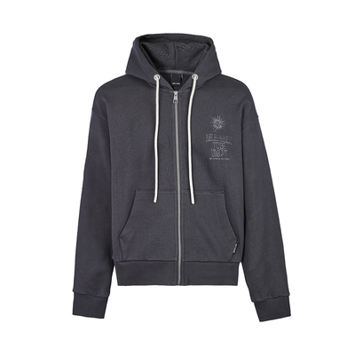 ABLEJEANS士复古连帽开衫卫衣