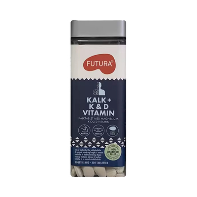 丹麦采购 FUTURA 中老年钙片+维生素D3+镁11岁+ 200片现货热卖