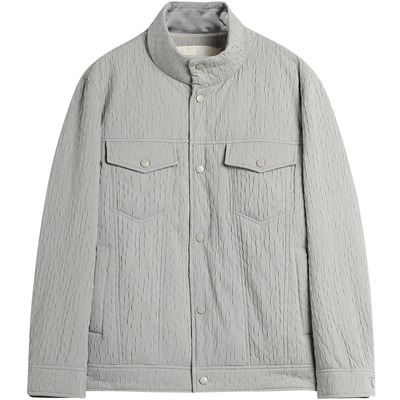 EHE男装薄绒茄克式羽绒服男